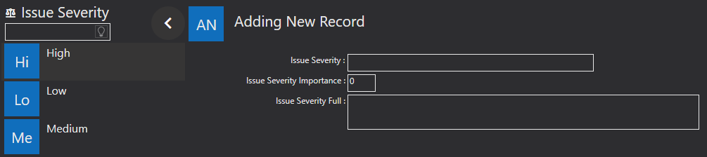 Issue Severity